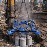 China Quick Connect Hydraulic Pile Breaker Excavator Mount Fast Deployment Operation for sale