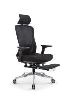 China Customizable Ergonomic Folding Office Chair 68x51x65cm with Adjustable Headrest and Retractable Footrest for sale