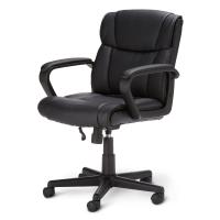 China Small Convenient Leather Rotating Boss Office Chair Cold Molded Foam for sale