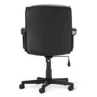 China Small Convenient Leather Rotating Boss Office Chair Cold Molded Foam for sale