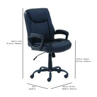 China Easy To Assemble Rotary Soft Leather Office Chair Commercial for sale