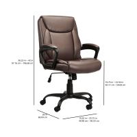 China Easy To Assemble Rotary Soft Leather Office Chair Commercial for sale