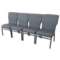 China BS5852 Church Auditorium Chairs Banquet Metal Iron Conference Training Chair with Grid Bracket 1.5mm Steel for sale