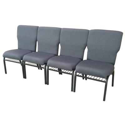 China BS5852 Church Auditorium Chairs Banquet Metal Iron Conference Training Chair with Grid Bracket 1.5mm Steel for sale