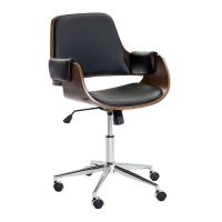 China Vintage General Indoor Computer Office Chair Kitchen Bar Cafe PU Leather Stool for sale