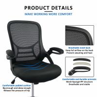 China High Back Mesh Ergonomic Drafting Chair Tall Standing Desk Stool with Adjustable Foot Ring Flip Up Arms for sale