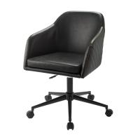 China Luxury Rotary PU Leather Hotel Chair Customizable Hair Salon Makeup Chair 45x87x45cm for sale