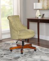 China UOF85 Retro Home Office Swivel Chair with Adjustable Height 360 Degree Nylon Casters for sale
