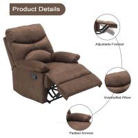 China Electric Reclining Sofa with Massage Function Leather Upholstery 2-Seater Custom Size for sale
