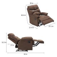 China Electric Reclining Sofa with Massage Function Leather Upholstery 2-Seater Custom Size for sale