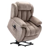China Electric Full Body Massage Reclining Chair Sofa 8 Massage Points Custom Flannelette for sale