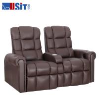 China BS5852 VIP Home Theater Seating Commercial Leather Sofa with Cup Holder 5 Year Warranty for sale
