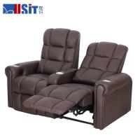 China BS5852 VIP Home Theater Seating Commercial Leather Sofa with Cup Holder 5 Year Warranty for sale