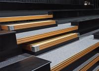 China Indoor Telescopic Seating Collapsible Retractable Gym Bleachers for sale