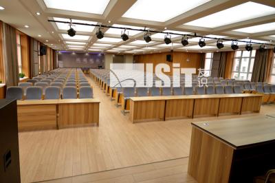 China Aluminum Frame Auditorium Theater Seating Push Back BS5852 for sale