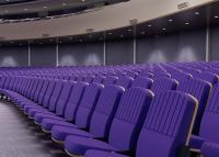 China 580mm Aluminium Alloy Auditorium Lecture Hall Chair with Desk Ergonomic Seating for sale