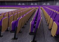 China 580mm Aluminium Alloy Auditorium Lecture Hall Chair with Desk Ergonomic Seating for sale