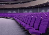China 580mm Aluminium Alloy Auditorium Lecture Hall Chair with Desk Ergonomic Seating for sale