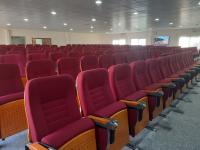 China Foldable Auditorium Lecture Theatre Seating Movie Theater Sofa Chairs with Armrests 500mm for sale