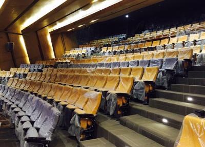 China 1.5mm Steel Frame Auditorium Chair 500mm Seat Width Lecture Hall Seating for University College for sale
