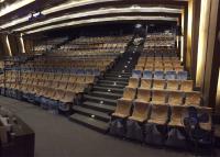China 1.5mm Steel Frame Auditorium Chair 500mm Seat Width Lecture Hall Seating for University College for sale