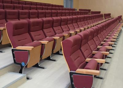 China Customized Commercial Theater Seating Metal Frame School Conference Room Lecture Hall Chairs 500mm Seat Pitch for sale