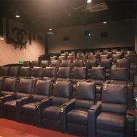 China Luxury Commercial Movie Theater Seats Leather Automatic Recliner Chairs 110V for sale