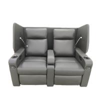 China 580mm Leather Recliner Sofa Family Power Electric Cinema Auditorium Chair with CA117 BS5852 for sale