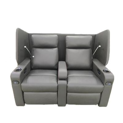 China 580mm Leather Recliner Sofa Family Power Electric Cinema Auditorium Chair with CA117 BS5852 for sale