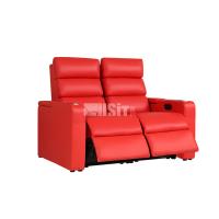 China CA117 High Back Cinema Room Chair Movie Theater Recliner with Cupholder Fire Retardant Foam for sale