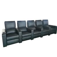 China Folding Motorized Home Theater Recliner Sofa with USB Charging Top Grain Leather 110V for sale