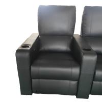 China Folding Motorized Home Theater Recliner Sofa with USB Charging Top Grain Leather 110V for sale