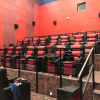China PU Leather Commercial Movie Theater Sofa with 5 Year Warranty and LED Armrest for sale