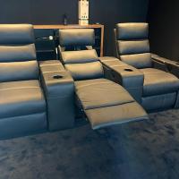 China BS5852 Commercial Theater Seats Home Cinema Movie Sofa Chair with PP Armrest 2-Seat for sale