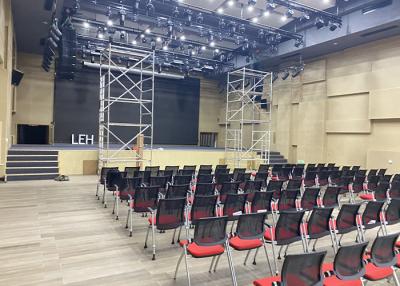 China Auditorium Chair UA-606 Folding Fabric Seat for Lecture Hall College Church BS5852 Compliant for sale