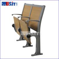 China USIT US-920M Student Furniture Cheap College Classroom Chair And Desk with Foldable Seat 4 inch Profile for sale