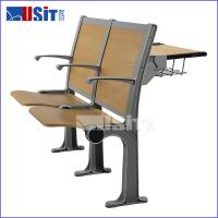 China USIT US-920M Student Furniture Cheap College Classroom Chair And Desk with Foldable Seat 4 inch Profile for sale