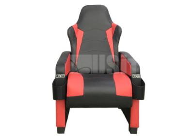 China Electric Lift Recliner Theater Sofa with Reading Light 580mm Center PU Leather for sale