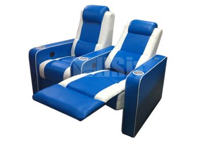 China USIT VIP Cinema Recliner Chair 580mm Center with Aluminum Cup Holder and Adjustable Headrest for sale