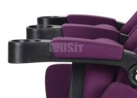 China Elegant Style Public Auditorium Theater Seats Rock Back Function Standard Size for sale