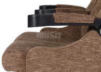 China 90 Degree Handrail Adjustable Theater Seating with Plastic Cup Holder 75mm Foam for sale