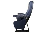 China High Resilient Foam Commercial Theater Seating with Aisle Light and Embroidery Logo 55kg Density for sale