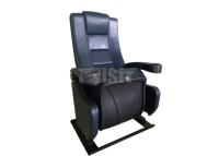 China High Resilient Foam Commercial Theater Seating with Aisle Light and Embroidery Logo 55kg Density for sale