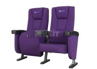 China Full Upholstered Commercial Theater Seating Steel Structure 55kg m3 Foam Density for sale