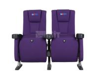 China Full Upholstered Commercial Theater Seating Steel Structure 55kg m3 Foam Density for sale