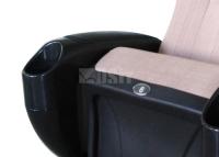 China High Impact Polypropylene Public Theater Seating With Flip- Up Integral Cup Holder Armrest for sale