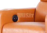 China High Density Foam Theater Recliner Sofa PU Leather Furniture with Footpath Lights for sale