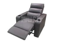 China Electric Power Recliner Sofa Dark Brown Big Size Home Theatre Lounge with Heated Seat 34kg Foam for sale