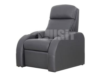 China Premium Leather Electric Recliner Couch Chair with Push Headrest and USB Charging 110V for sale