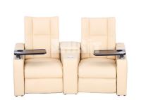 China Luxury Cinema VIP Electric Recliner Sofa with Heat Seat Cushion 670mm for sale